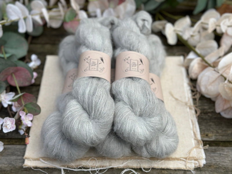 Eden Cottage Yarns Lowther Lace in Steel