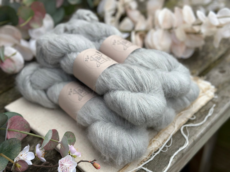 Eden Cottage Yarns Lowther Lace in Steel
