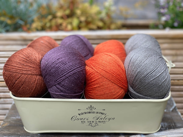 Four colour Milburn 4ply yarn pack -6 (200g) – Eden Cottage Yarns