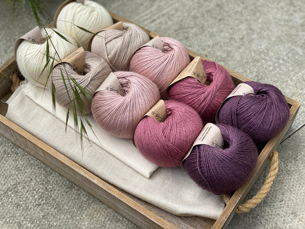 Five colour Milburn 4ply/fingering weight yarn pack FP3 (500g) – Eden ...